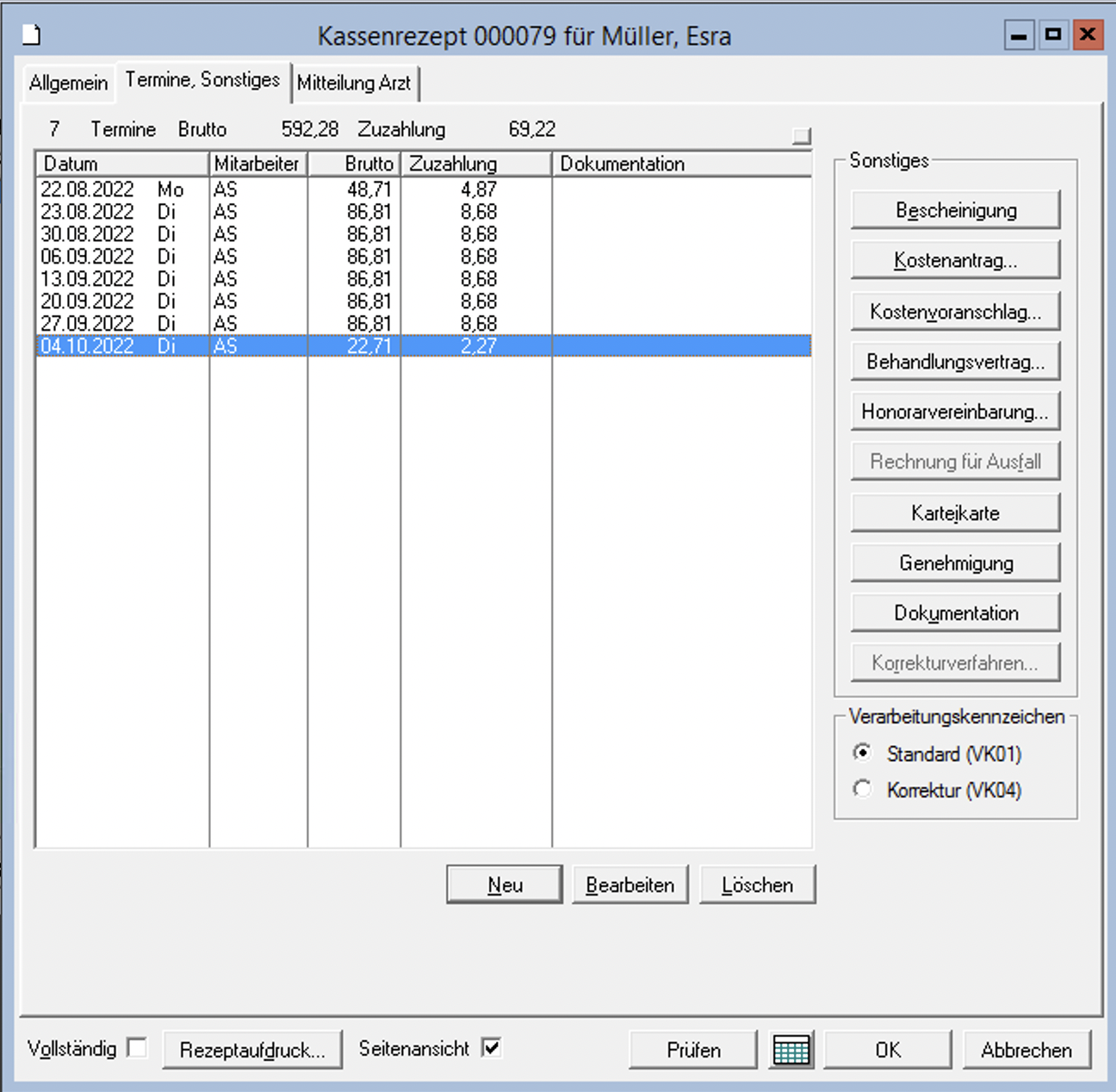 SP: Mehrteilige bilaterale Nagelkorrekturspange bei UI1