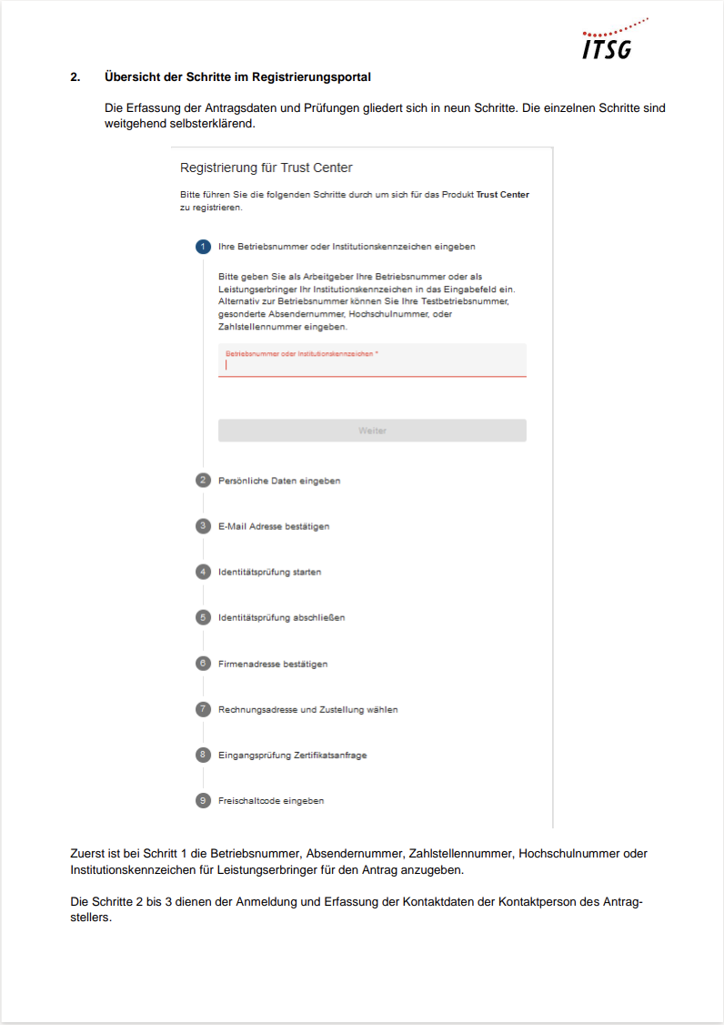 Sp: Registrierung Itsg – Itsg Registrierungsportal Registrierung – FDOMF