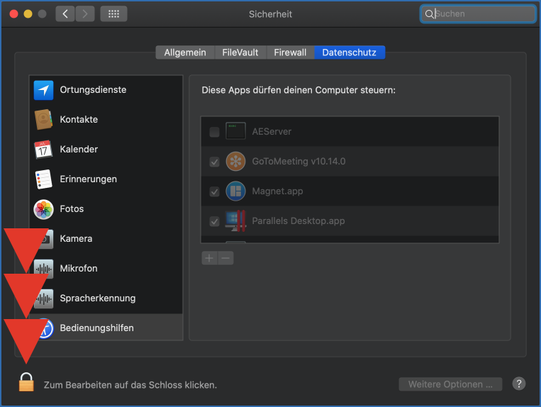 SP/ST/TH: pcvisit auf dem MAC installieren