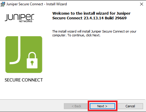 SRV: Einrichtung Juniper Secure Connect
