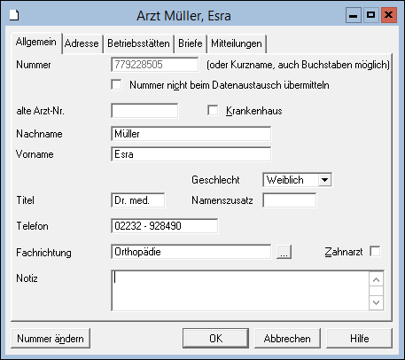 SP: Eingegebene Arztnummer in STARKE Praxis passt nicht zur Betriebsstätte